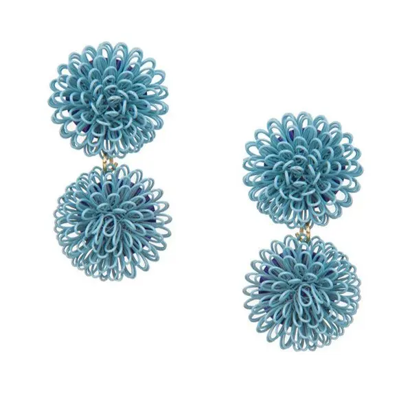 Pat’s Jewelry Double Light Pompom - Blue