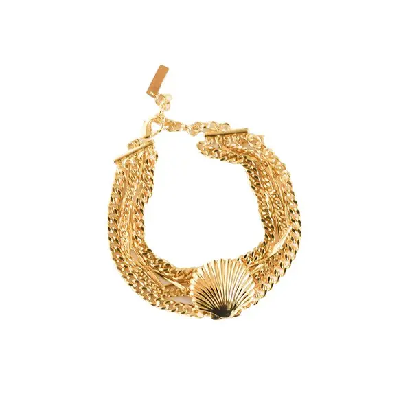 ADRIANA PAPPAS DESIGNS Scallop Shell Bracelet - Gold