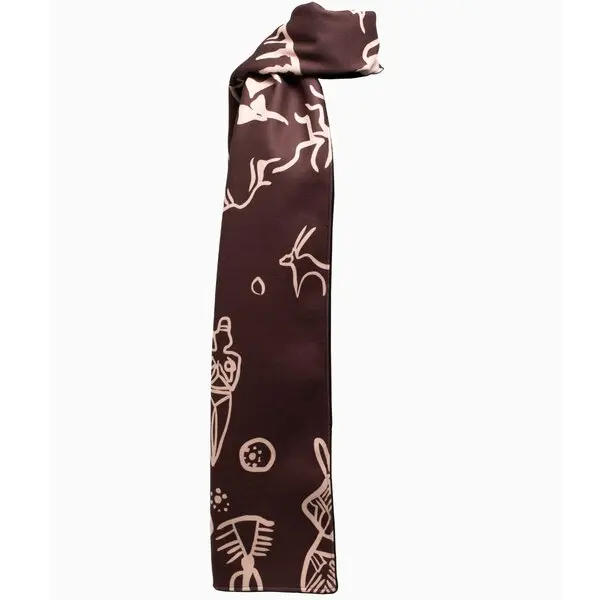 TUVA COLLECTION Gobustan Heritage Scarf - Brown