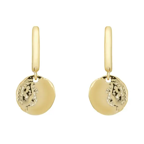 LATELITA Lunar Moon Huggie Hoop Earrings - Gold