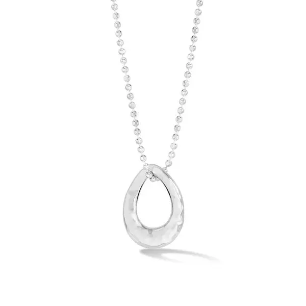 DOWER & HALL Entwined Small Oval Pendant - Silver