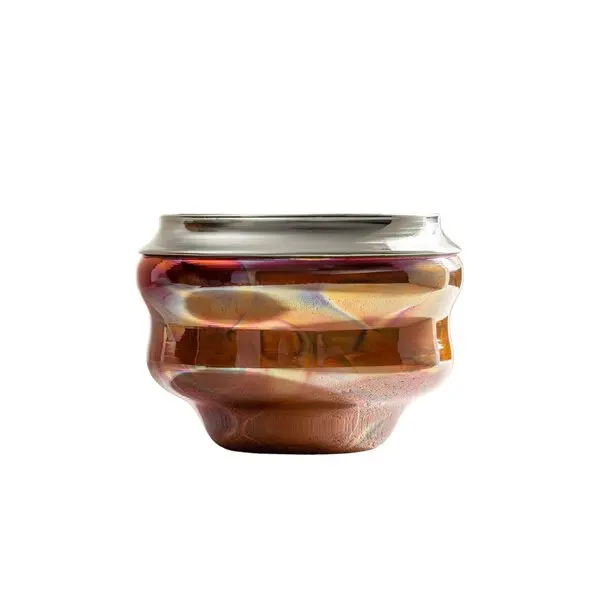 ANATOLIACRAFT Rainbow Patina Copper Tumbler - Brown