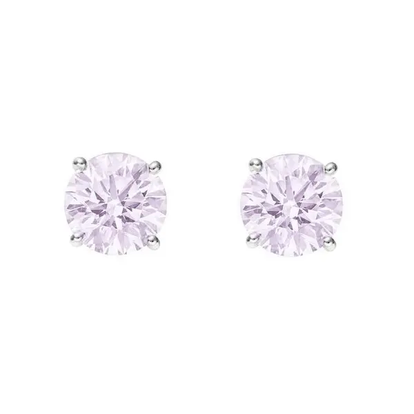 AUGUSTINE JEWELS Purple / Silver Sterling Silver Purple Amethyst Stud Earrings - Purple/silver