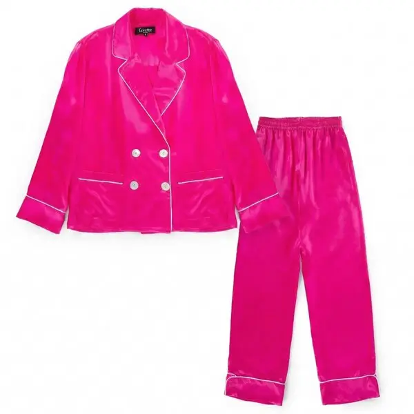 FAVETTE The Atelier Pajama Set In Signature Fuchsia - Purple
