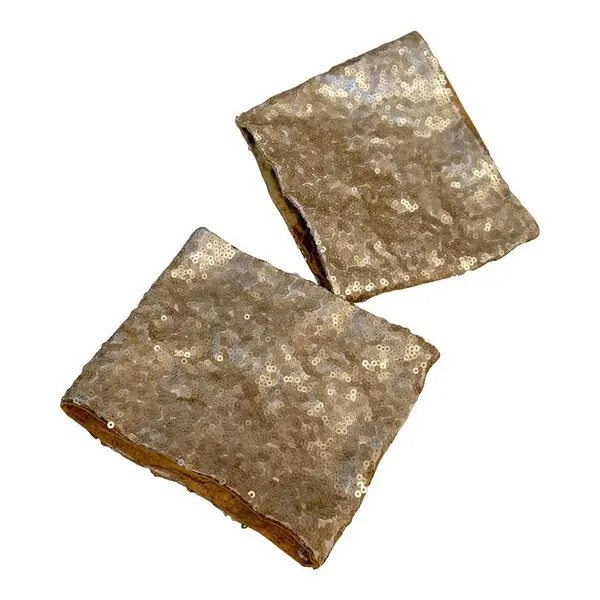 ROMER MILLINERY Morphy" Moldable Sequin Cuff Set - Gold