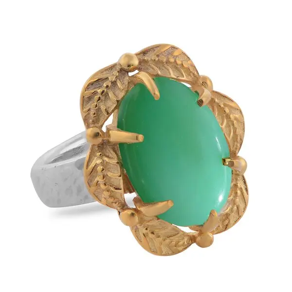 EMMA CHAPMAN JEWELS Tashi Chrysoprase Ring - Green