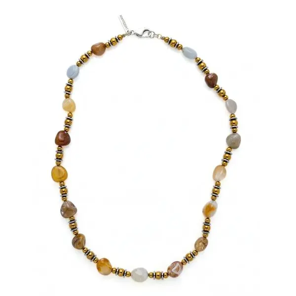 JAREDJAMIN Clayton Agate Necklce - Brown