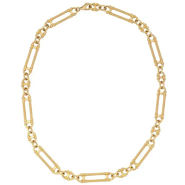 ZOË & MORGAN Sterling Link Chain Necklace, 50cm - Gold
