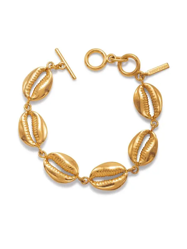 JAREDJAMIN Bel Mare Cowrie Seashell Bracelet - Gold