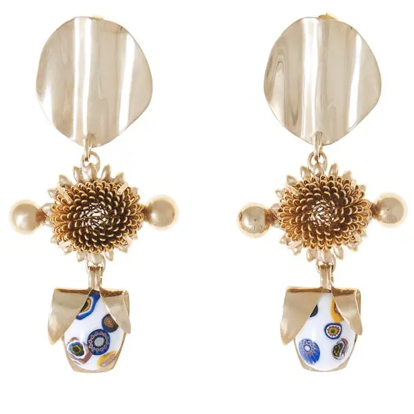 CASTLECLIFF Iris Earring - Gold