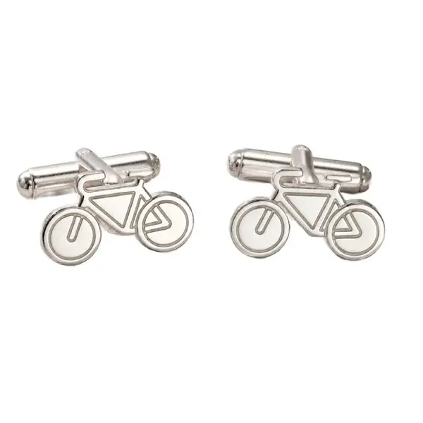 POSH TOTTY DESIGNS Sterling Bicycle Cufflinks - Silver