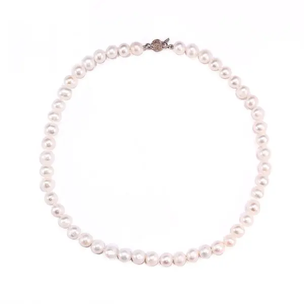 MINERALGEMS ✩ STUDIO Classic Pearl Neacklace - White