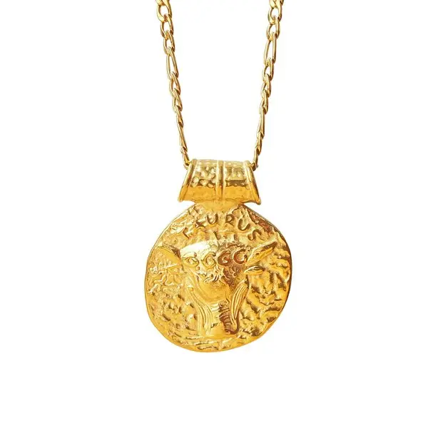 SMILLA BRAV Taurus Zodiac Necklace - Gold