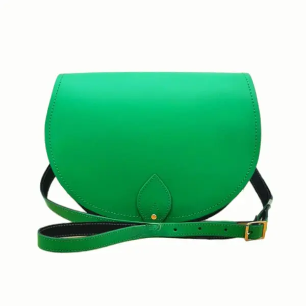 ZATCHELS Handmade Leather Saddle Bag Large - Green