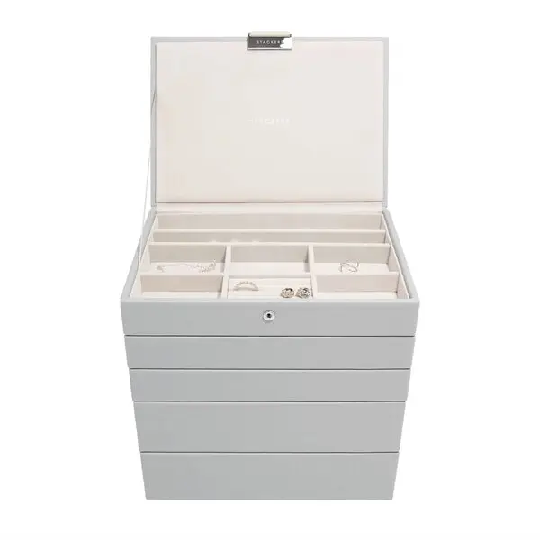 STACKERS Pebble Classic Jewelry Box Set Of Five - Grey