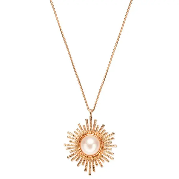Grossé Gold / White Gold & Pearl Necklace, Series Future Floral - Gold/white