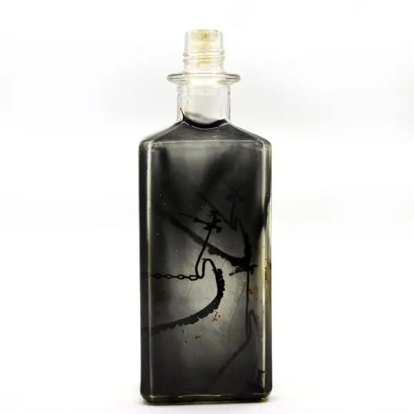 BABS BOUTIQUE NYC Babs Hand-printed Aboriginal Vintage Bottle Art - Black