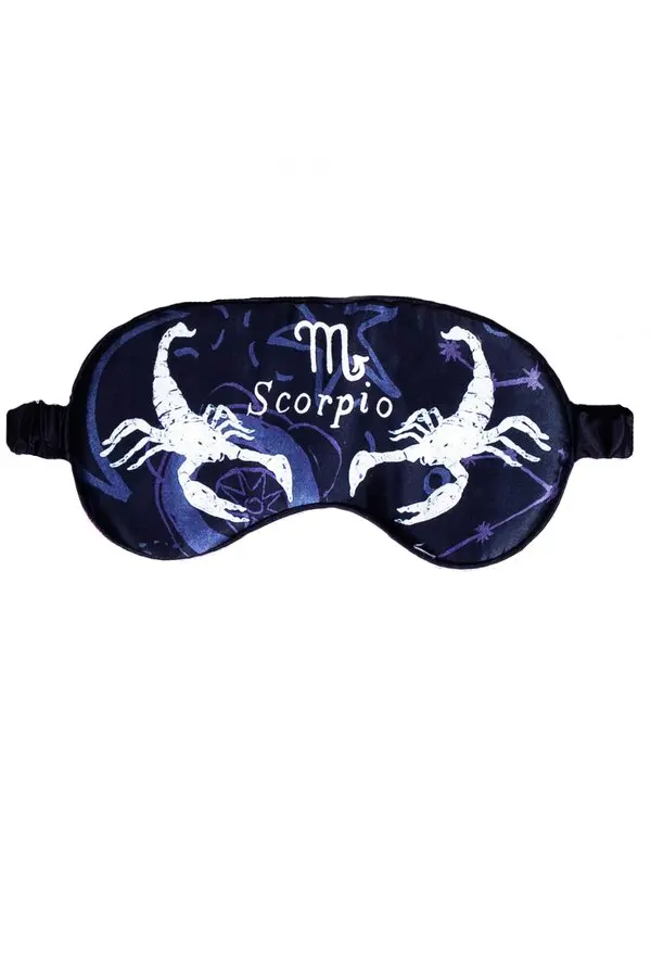 JESSICA RUSSELL FLINT Silk Eye Mask Scorpio - Black