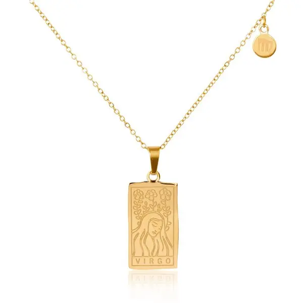 ARCTIC FOX & CO. Virgo Zodiac Star Sign Necklace - Gold
