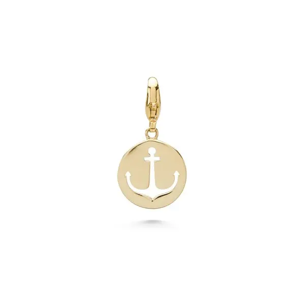DOLCETTO DESIGNS Spes Anchor Charm Pendant - Gold