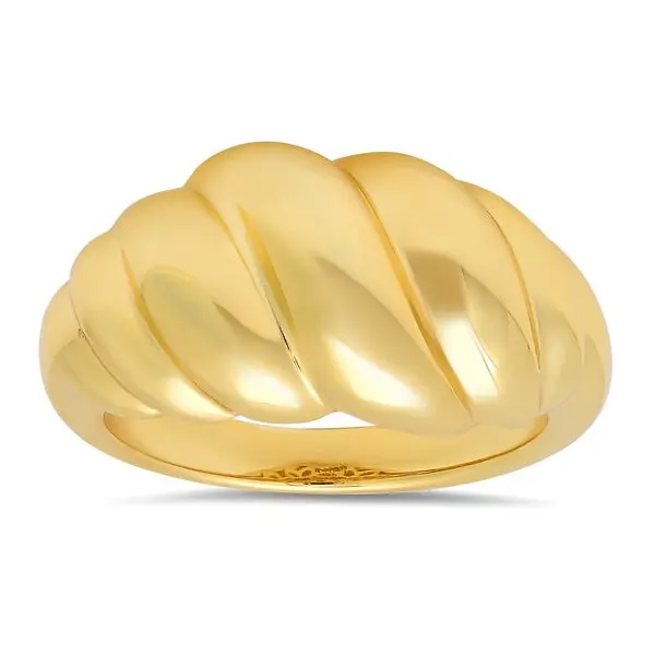 KYLIE HARPER Domed Shrimp Statet Ring - Gold
