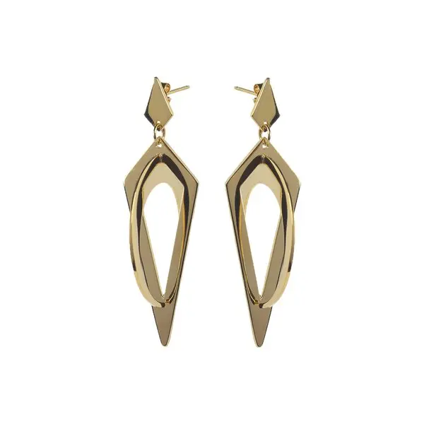 TOOLALLY Crescent Hoops - Gold