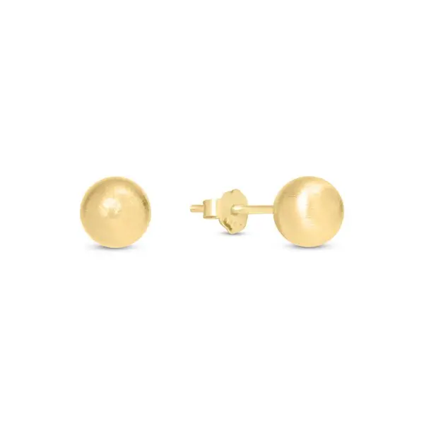 ESTERAH Matte Sphere Studs - Gold