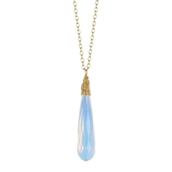 KATY FAYE Neutrals / Daria Opalite Necklace - Gold