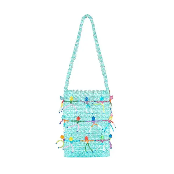 TILLIE BEADS Mini Skeleton Bead Bag - Blue