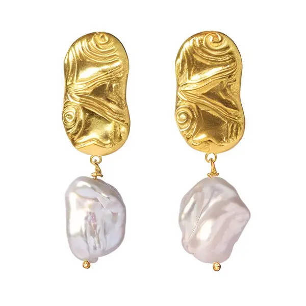 ASSUWA Hypatia Pearl Earrings - Gold