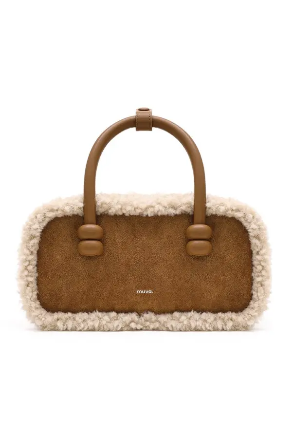 AMY LYNN Oslo Latte Wool Bag