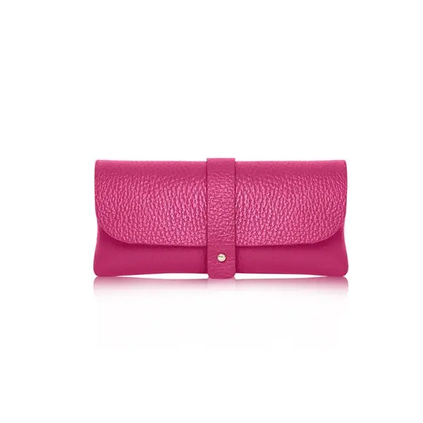 BETSY & FLOSS Small Clutch Purse Or Glasses Case In Fuchsia - Pink