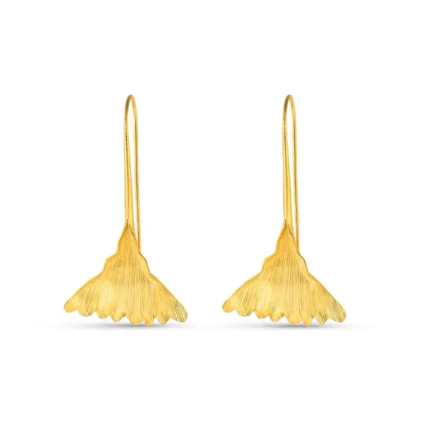 MERAKI BY RASHMI BAJAJ Ginko Grace Plated Dangle Drop Earrings - Gold