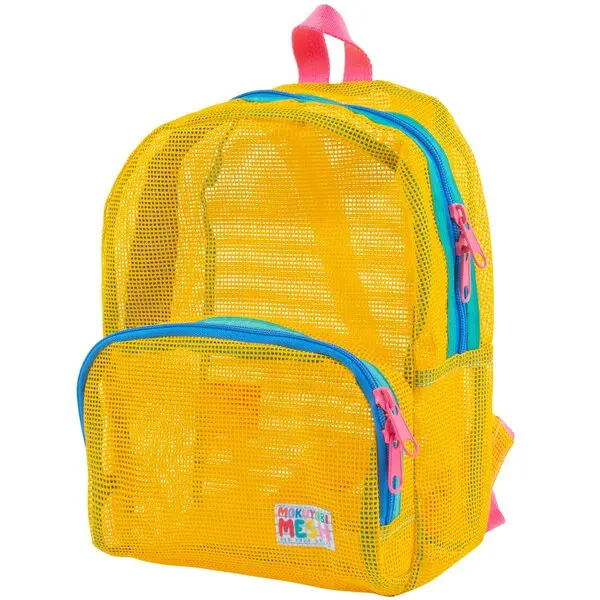 MOKUYOBI Yellow / Blue Yolk Mesh Mini Backpack - Yellow/blue