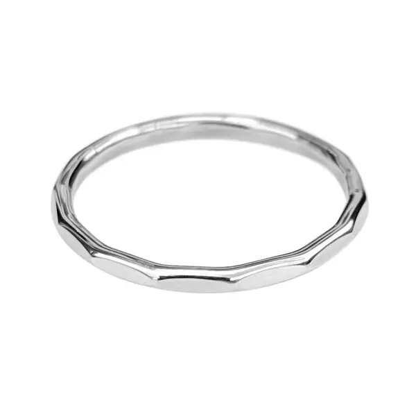 KIRI & BELLE Hammered Sterling Ring - Silver