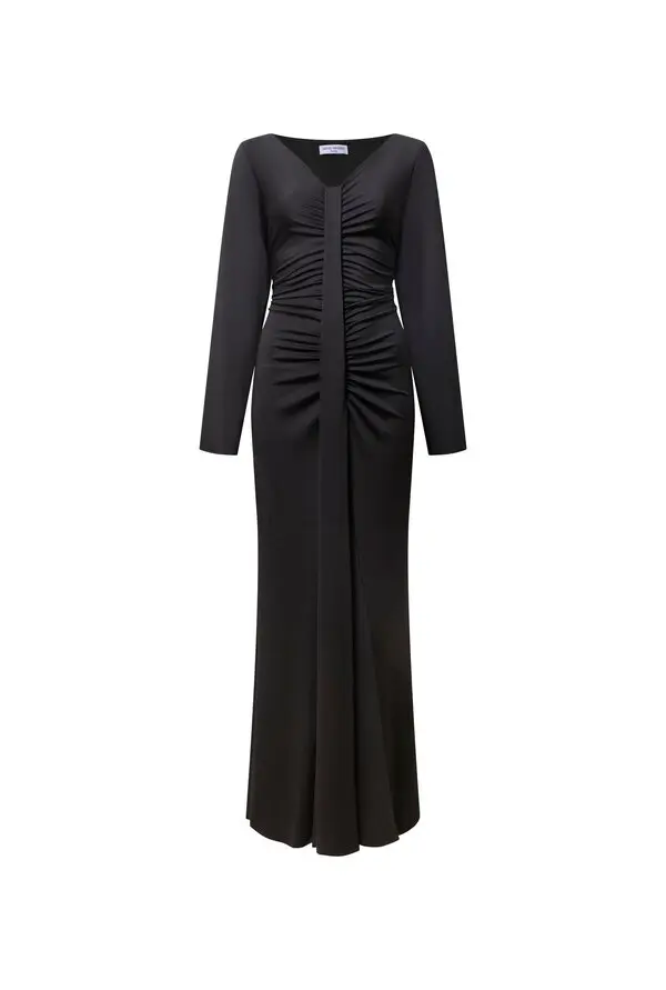 JAMES LAKELAND Sculpted Maxi Dress - Black