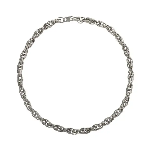 CARAMEL VINTAGE JEWELLERY Loop De Loop Chain Necklace - Silver