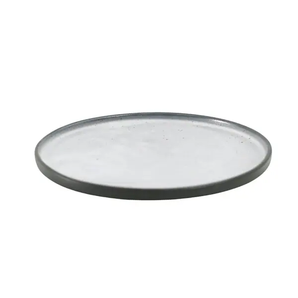 ANATOLIACRAFT Hic Ceramics Medium Stone Round Plate - Grey