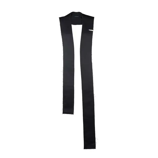 UNA BERZINA Collar With Raw Edges - Black