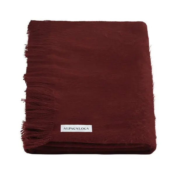ALPACA LOCA Scarf, Shawl Canela Alpaca Wool - Brown