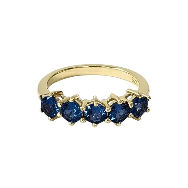 BELINDA JEWELZ Sapphire Lena Birthstone Ring - Blue