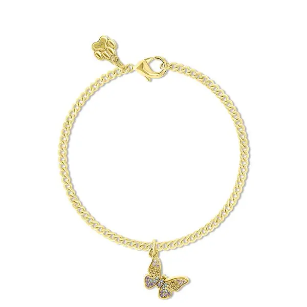 CLOUD HAVEN Butterfly Pendant Bracelet - Gold