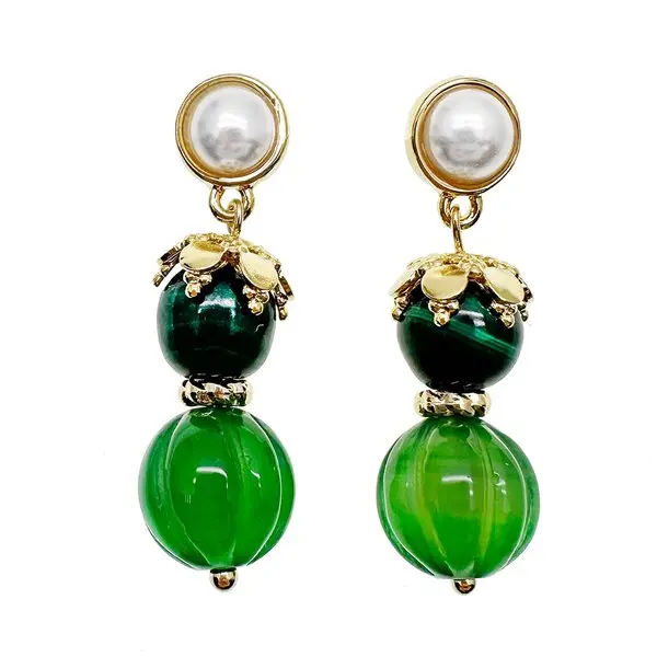 FARRA Gemstone Adorable Dangle Earrings