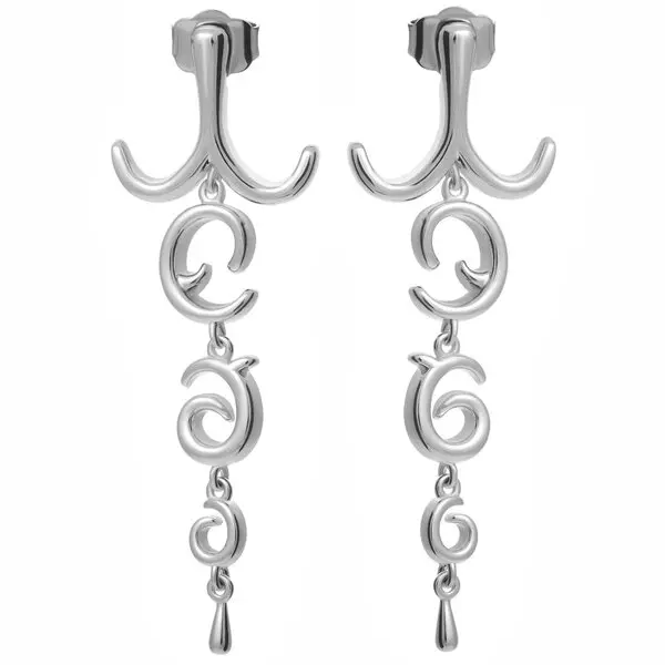LUCY QUARTERMAINE Solid Sterling Elet Chandelier Earrings
