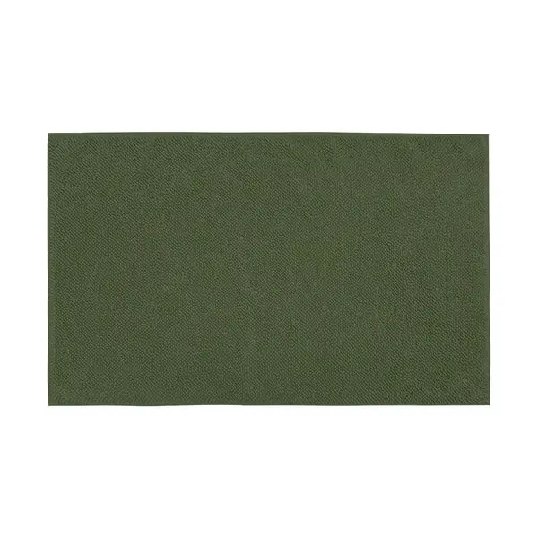 Misona Loop Organic Cotton Bath Mat Khaki - Green