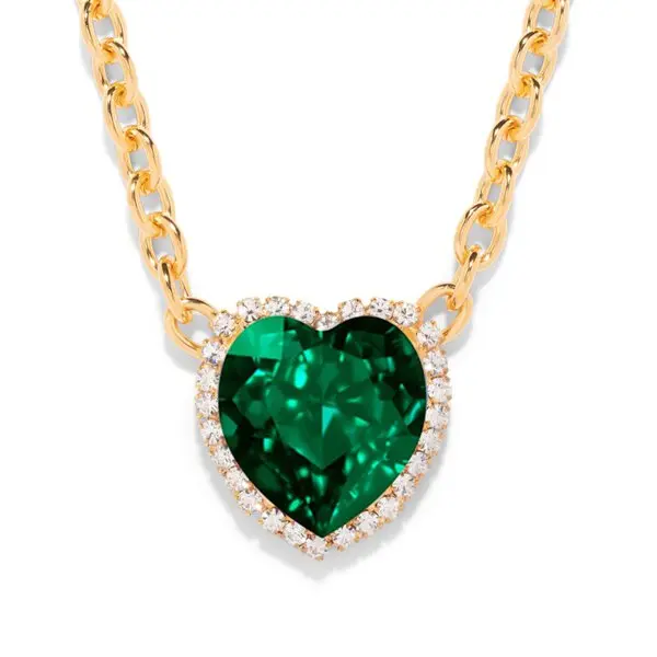 THE PINK REEF G Ocean Necklace In Emerald - Green