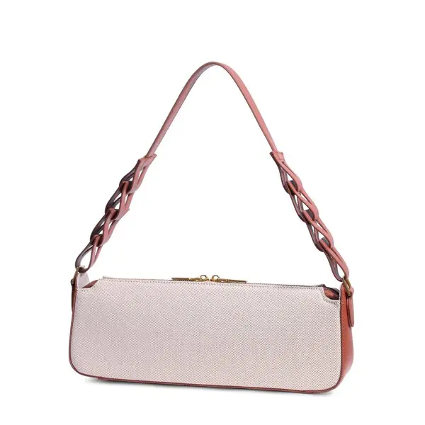 JURGI BRAND Neutrals Mano Bag Canvas & Cognac Leather - Brown