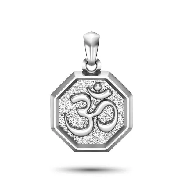 RAHUL PATEL COLLECTION Ancient Om Amulet - Silver
