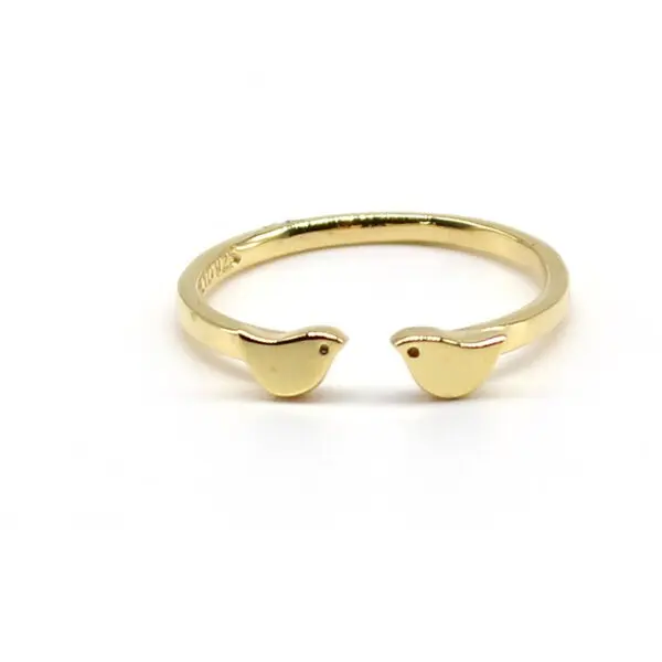 LIME TREE DESIGN Mini Bird Adjustable Ring Vermeil - Gold