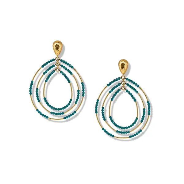 JAREDJAMIN Easy Breezy Turquoise Post Earrings - Blue